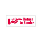 Return to Sender Finger Pointing Vintage Mail Self-inking Stamp | Zazzle
