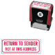 Return To Sender Not At This Address Office Custom Self-inking Stamp ...