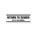 Return To Sender Not At This Address Text Template Self-inking Stamp ...