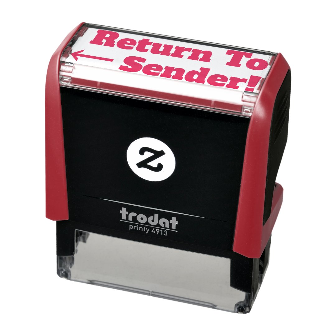 "Return To Sender!" Rubber Stamp | Zazzle