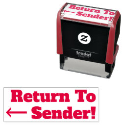 "Return To Sender!" Rubber Stamp | Zazzle