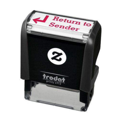 "Return to Sender" Rubber Stamp | Zazzle