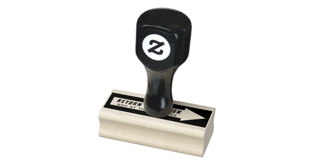 Return to Sender Stamp Not at This Address Custom | Zazzle
