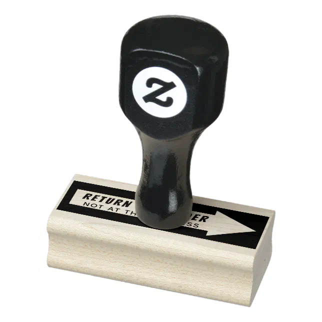 Return to Sender Stamp Not at This Address Custom | Zazzle
