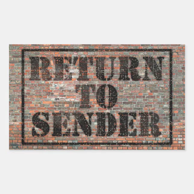 return to sender sticker | Zazzle