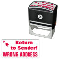 "Return to Sender!" "WRONG ADDRESS" Rubber Stamp | Zazzle