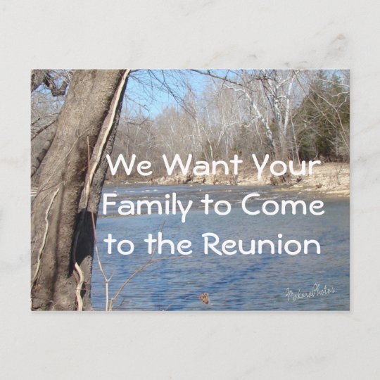 Reunion card-customize postcard | Zazzle.com