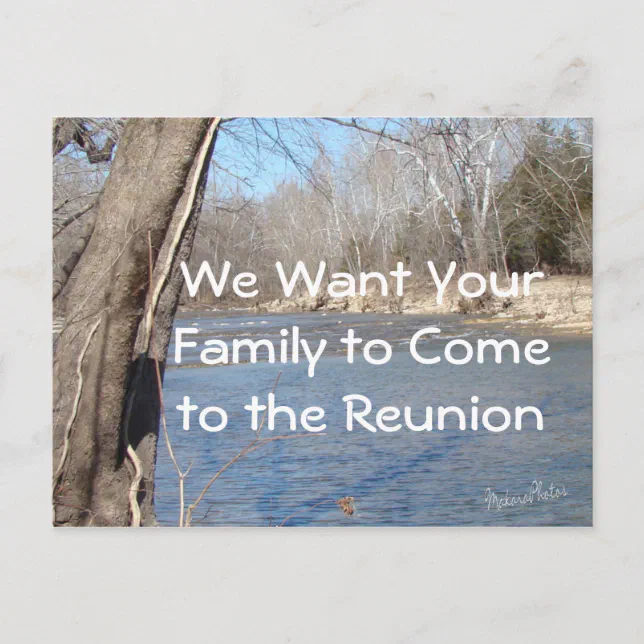 Reunion card-customize postcard | Zazzle
