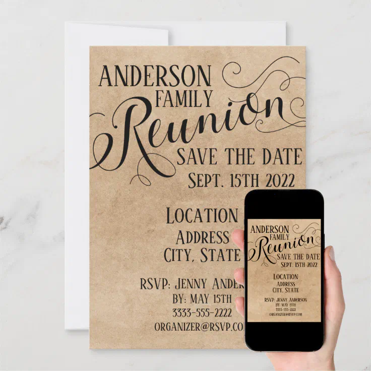 Reunion card design | Zazzle