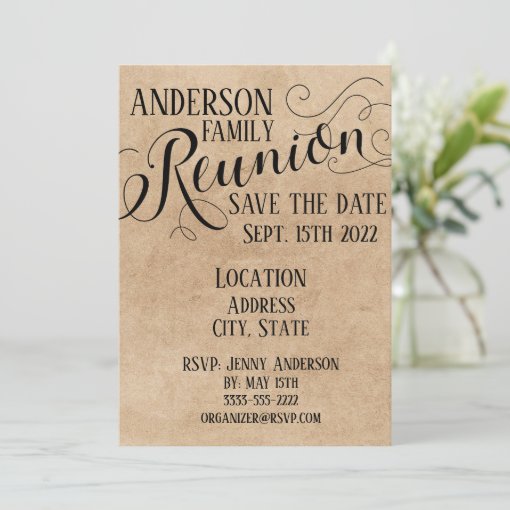 Reunion card design | Zazzle