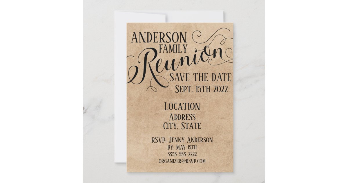 Reunion card design | Zazzle