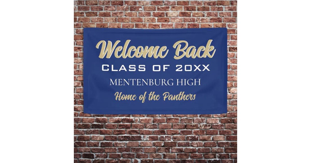 Reunion! CUSTOM Class Reunion banner | Zazzle