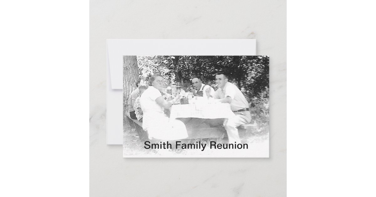 Reunion Dinner Picture Invitation | Zazzle