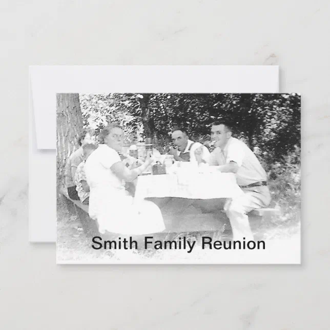 Reunion Dinner Picture Invitation | Zazzle