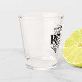 Reunion time lettering design shot glass | Zazzle