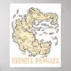 Reunite Pangaea World map History Funny Geology Gi Poster | Zazzle
