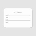 Reusable Art Gallery Exhibition Label Template Name Tag | Zazzle