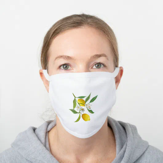reusable medical, lemon face mask | Zazzle