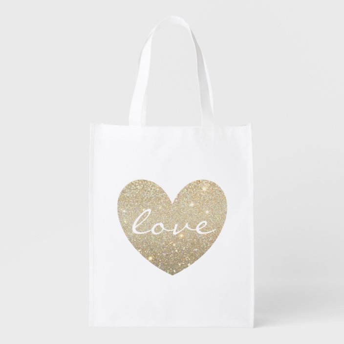 Reusable Tote - Heart Love Market Tote | Zazzle.com