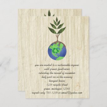 ReUse ReDuce ReCycle Invitation | Zazzle