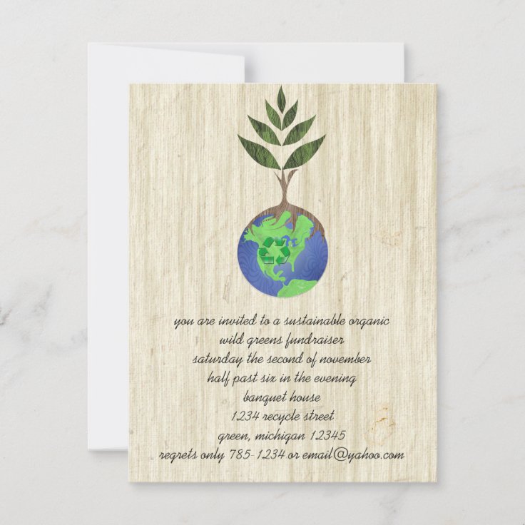 ReUse ReDuce ReCycle Invitation | Zazzle