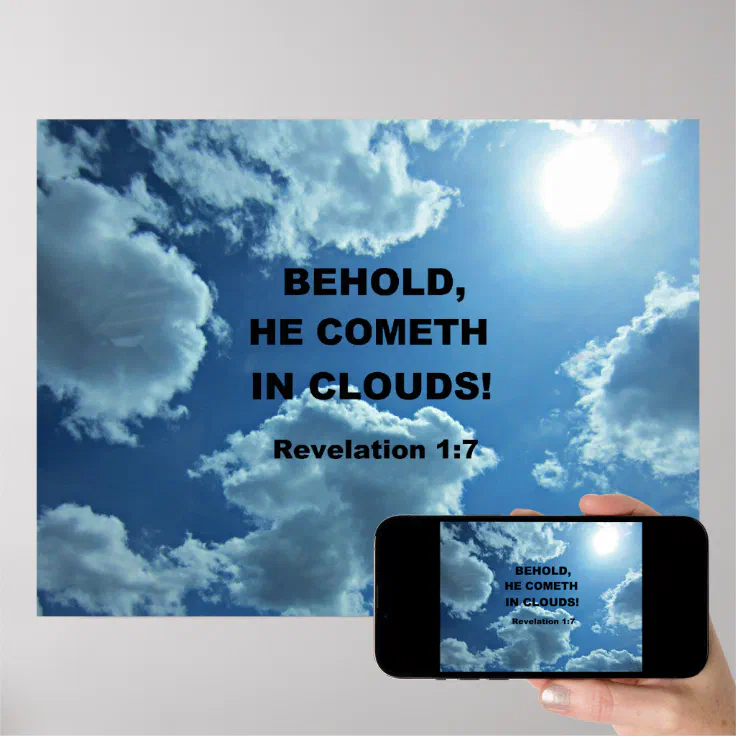 Revelation 1:7 poster | Zazzle