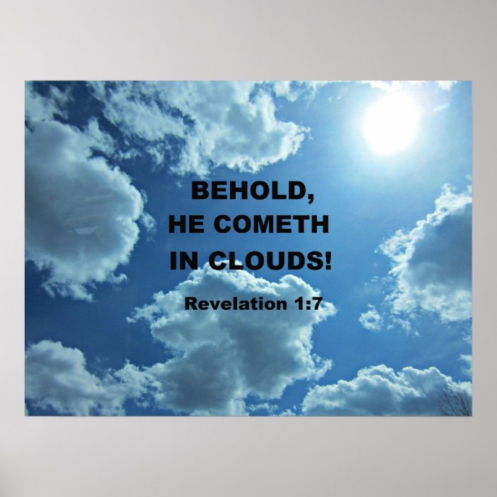 Revelation 1:7 poster | Zazzle.com