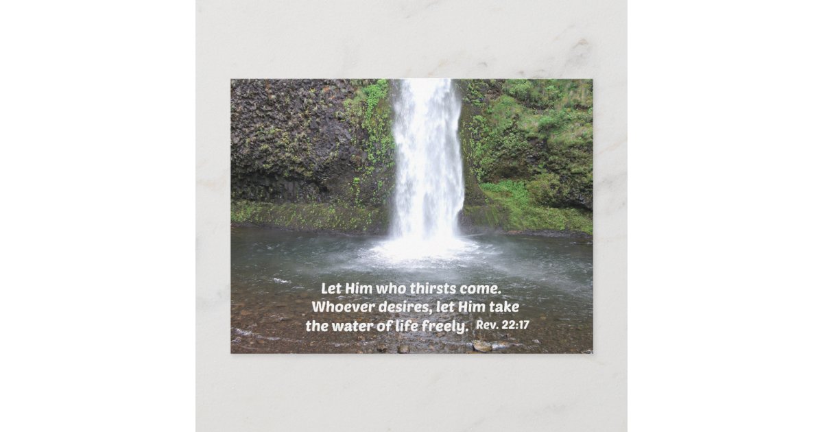 Revelation 22:17 postcard | Zazzle