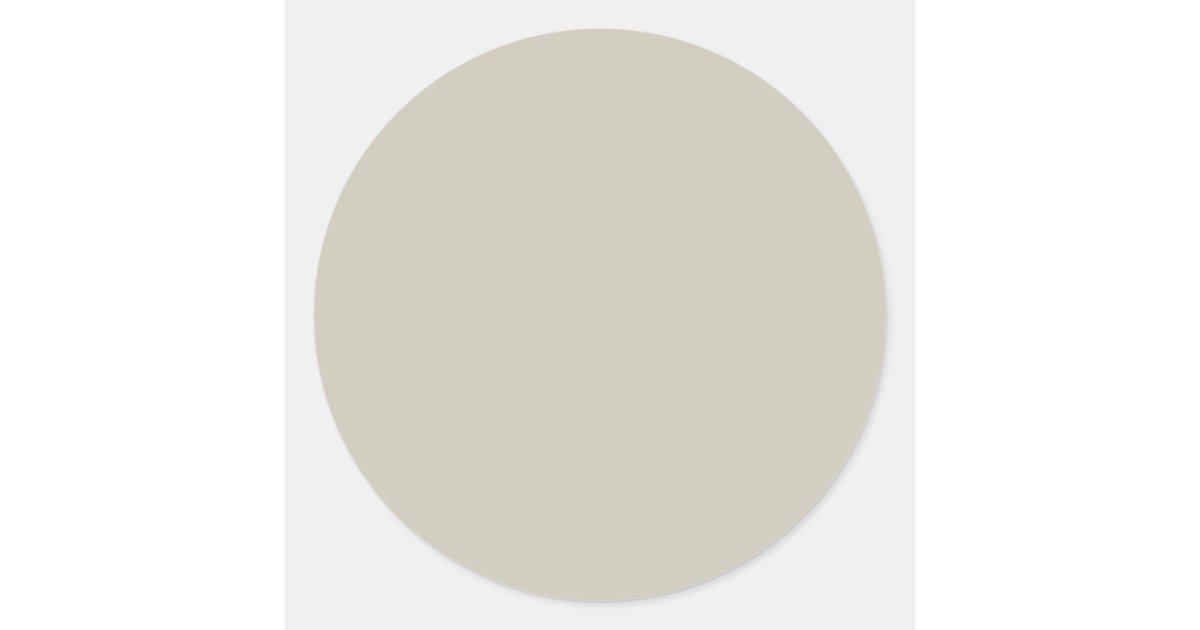 Revere Pewter Solid Color Classic Round Sticker | Zazzle