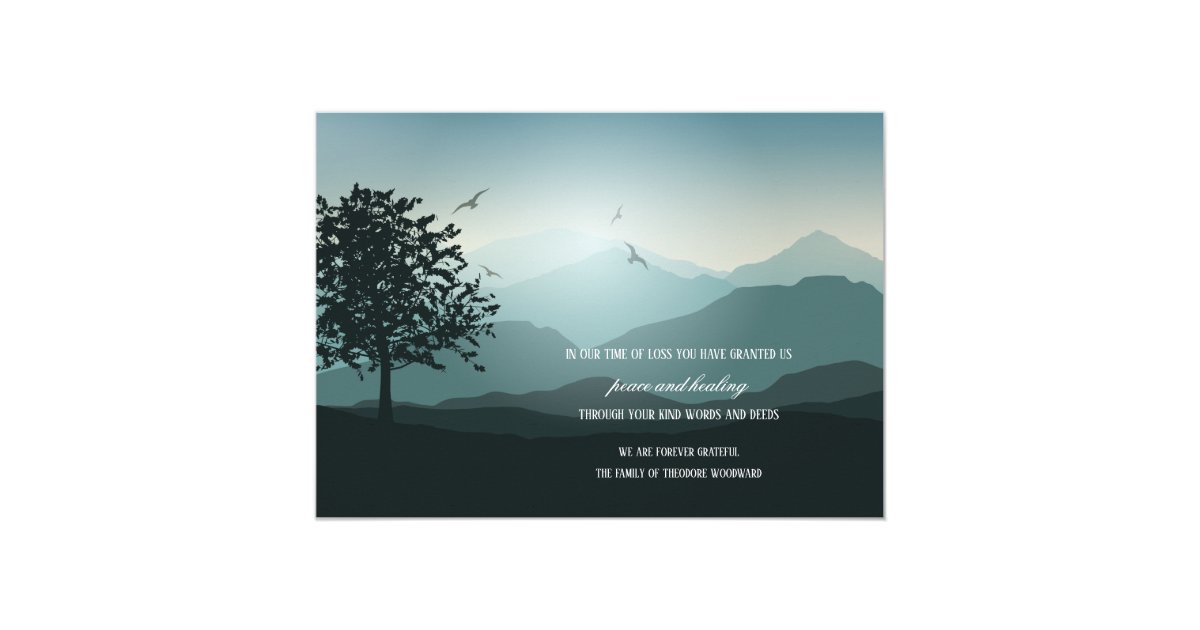 Reverence Bereavement Thank You Cards | Zazzle.com