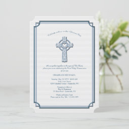 Reverent Cross Religious Invitation | Zazzle