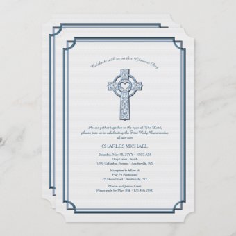 Reverent Cross Religious Invitation | Zazzle