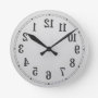 Reverse Numbers Wall Clock | Zazzle