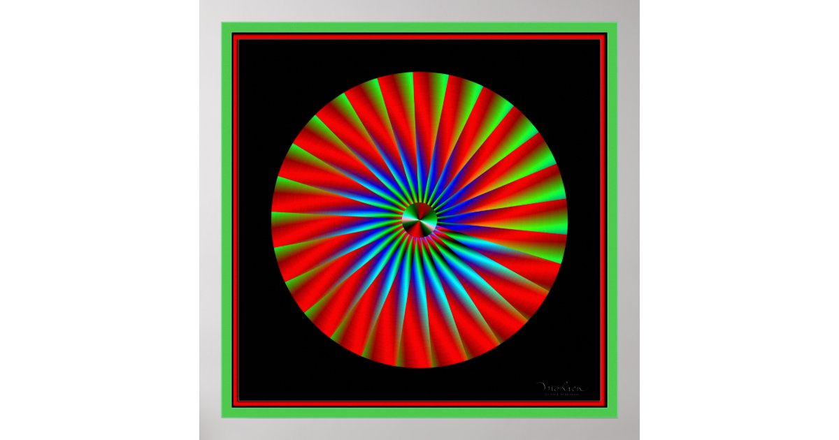 Reverse Rotation Effect Illusion Poster | Zazzle