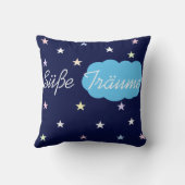 REVERSIBLE - German Good Night & Sweet Dreams Throw Pillow | Zazzle