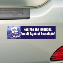 Revolt Against Socialism Bumper Sticker | Zazzle
