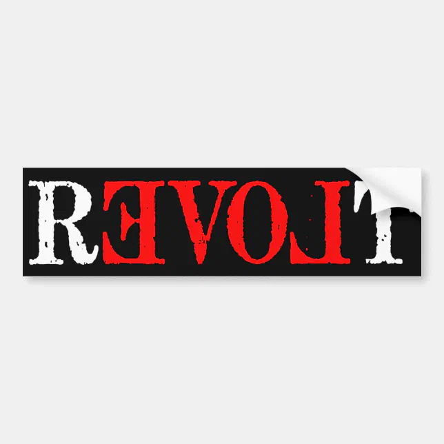 Revolt Bumper Sticker | Zazzle