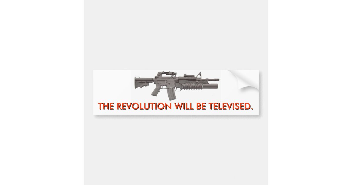 REVOLUTION 1 BUMPER STICKER | Zazzle