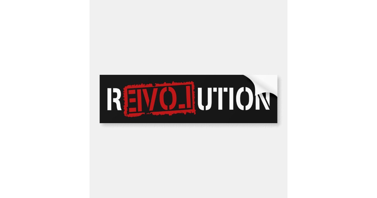 Revolution Bumper Sticker | Zazzle