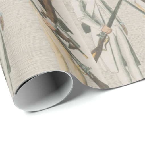 Revolutionary Soldiers wrapping paper | Zazzle