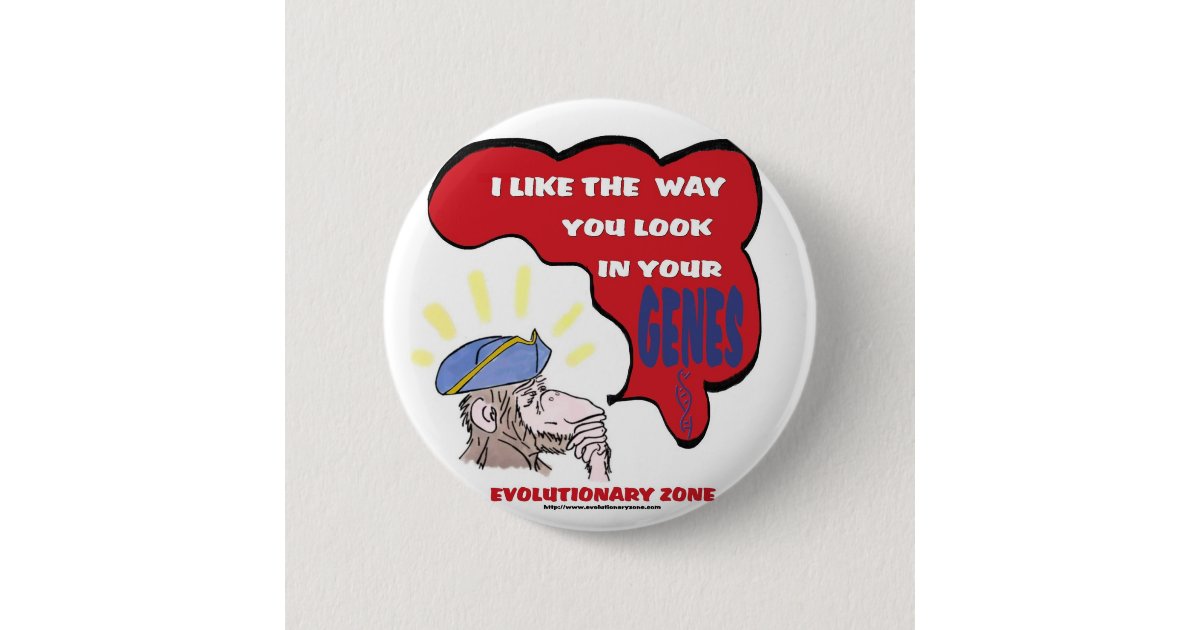 Revolutionary Thinking Monkey Button | Zazzle