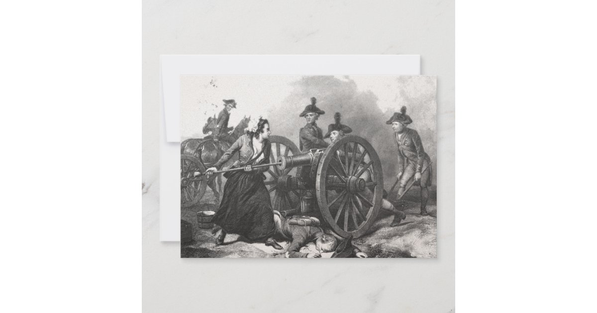 Revolutionary War Molly Pitcher Cannon Invitation | Zazzle