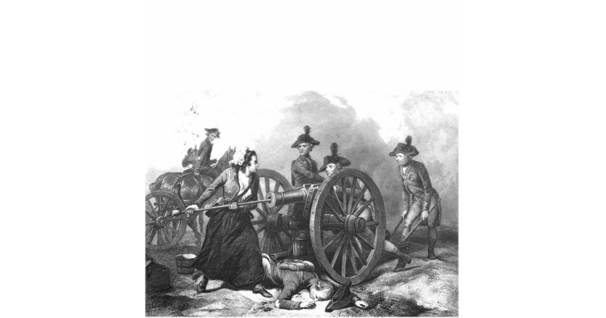 Revolutionary War Molly Pitcher Cannon Photo Sculp Statuette | Zazzle