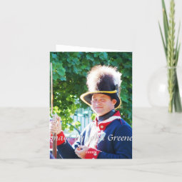 Revolutionary War Soldier Note Card | Zazzle