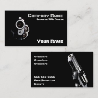 revolver ffl business card 2 | Zazzle