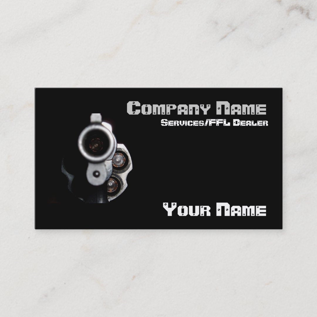 revolver ffl business card 2 | Zazzle