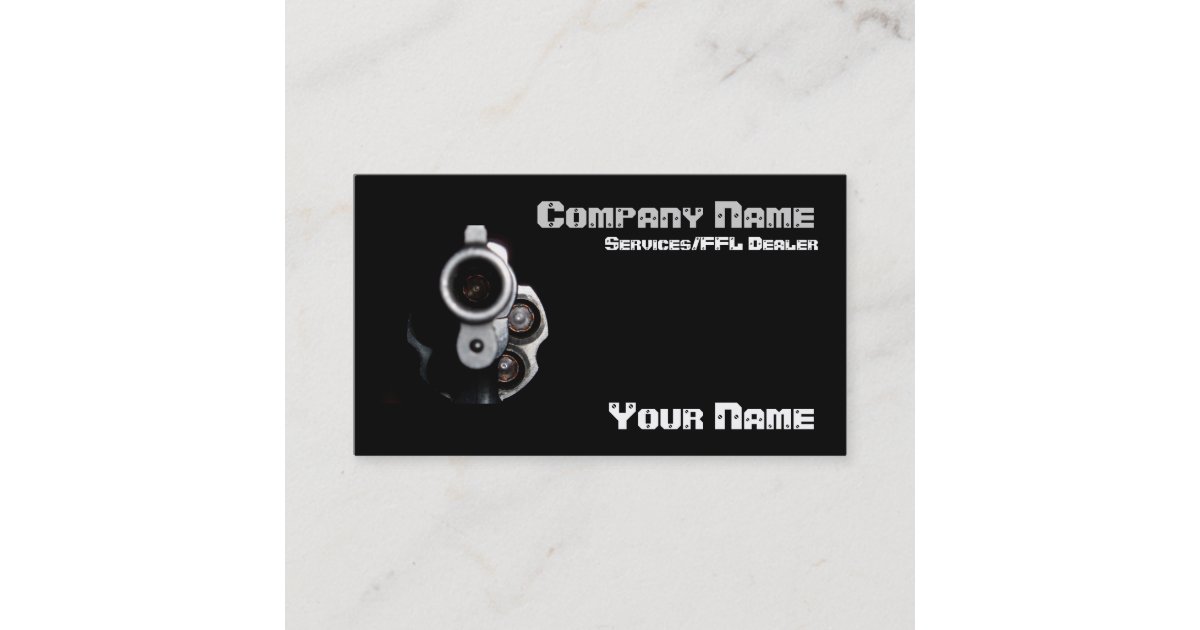 revolver ffl business card 2 | Zazzle