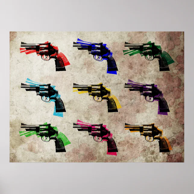 Revolver Pop Art Poster | Zazzle
