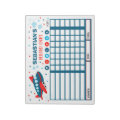 Reward Chart Airplane Personalized Chore Chart Notepad | Zazzle
