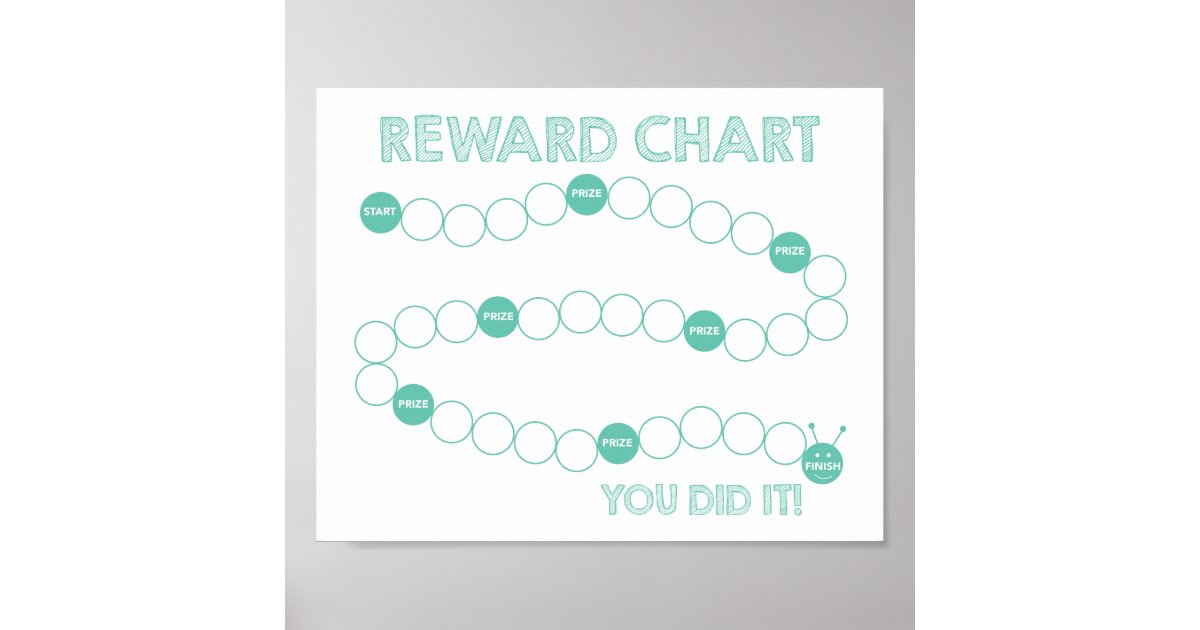 Reward Chart Caterpillar Kids Behavior | Zazzle